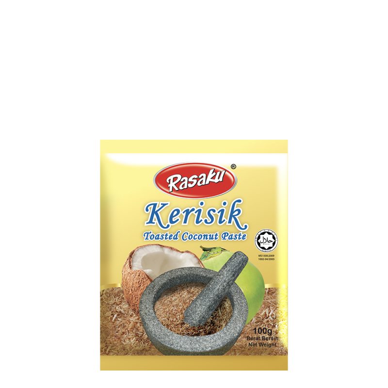Rasaku Toasted Coconut Paste (Kerisik) 100g/Rasaku 烤椰蓉 100公克 - Red ...