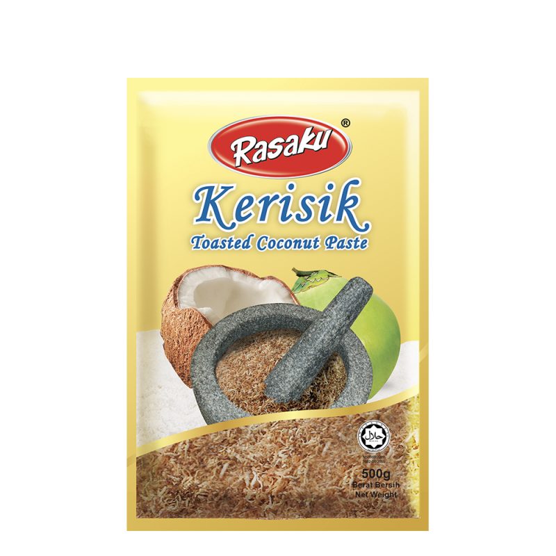 Rasaku Toasted Coconut Paste (Kerisik) 500g/Rasaku 烤椰蓉 500公克 - Red ...